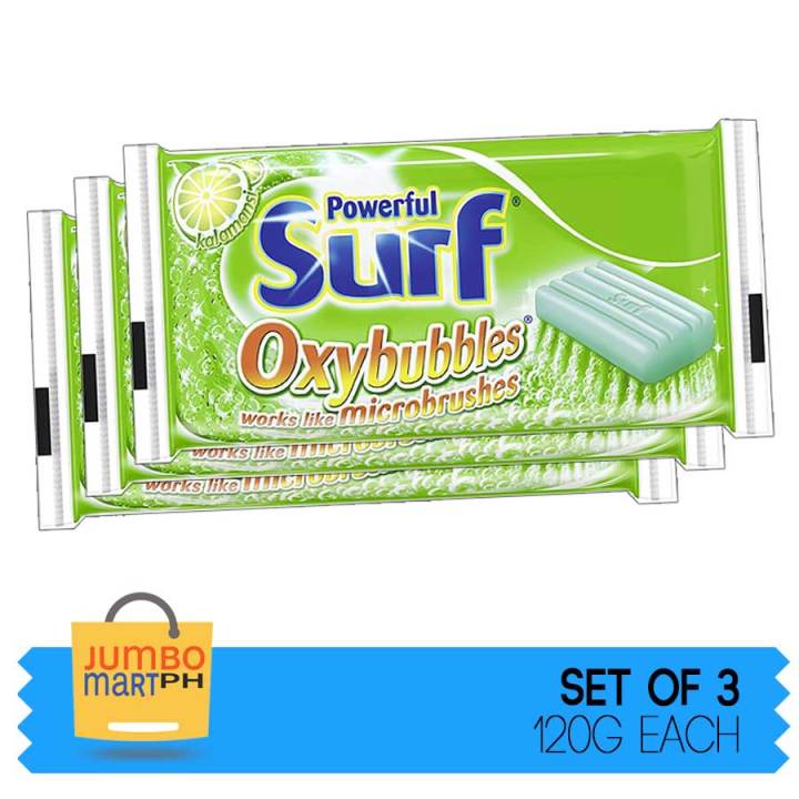 SURF DETERGENT BAR KALAMANSI OXYBUBBLES / 120 GRAMS / SET OF 3 | Lazada PH