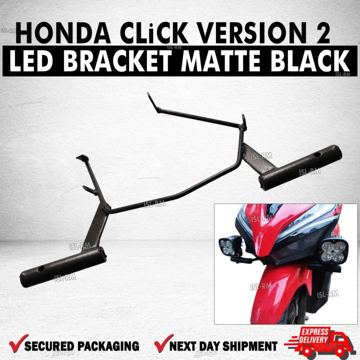 Honda Click version 2 Led Light Bracket matte black plug and play Honda ...