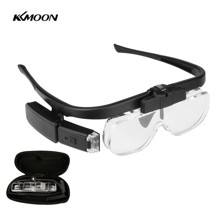 KKmoon 4.5X Magnifying Headset with LED Light Magnifying Glass Head ...
