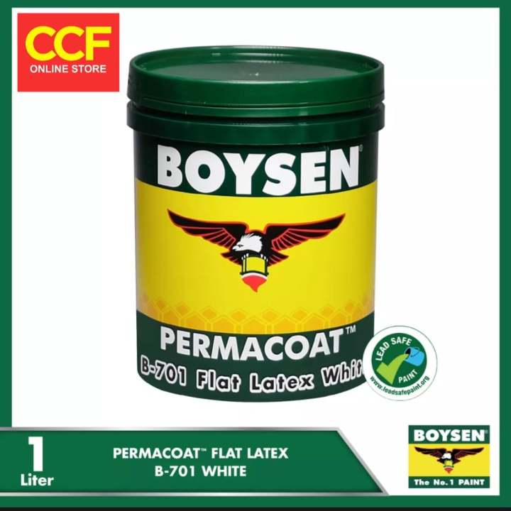 BOYSEN Flat Latex White B701 1 Liter | Lazada PH