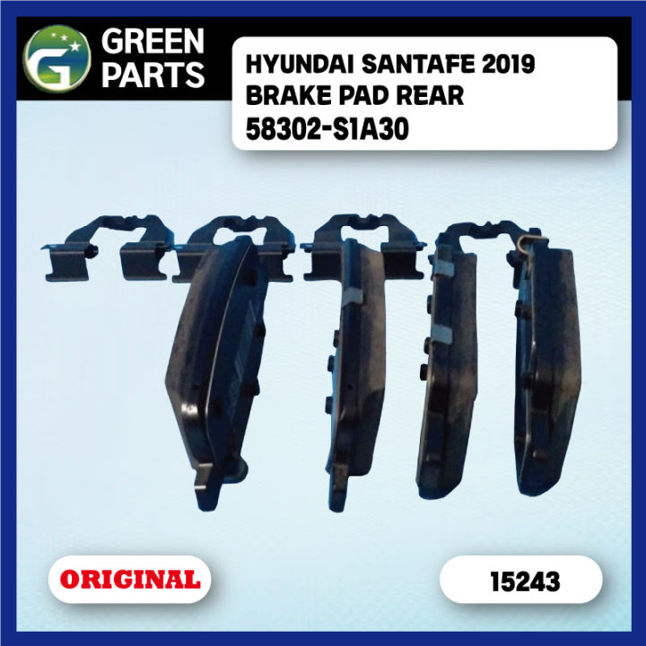 BRAKE PAD REAR SIDE FOR HYUNDAI SANTAFE MODEL 2019 (ORIGINAL ) / 58302 ...