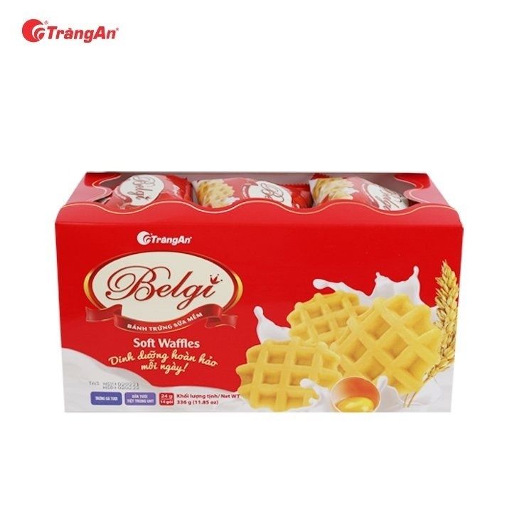 Bánh trứng sữa mềm Belgi Tràng An hộp 336g | Lazada.vn