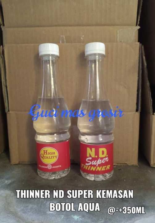 Thinner Botol Aqua / Thinner ND SUPER Kemasan Botol 350ml | Lazada Indonesia