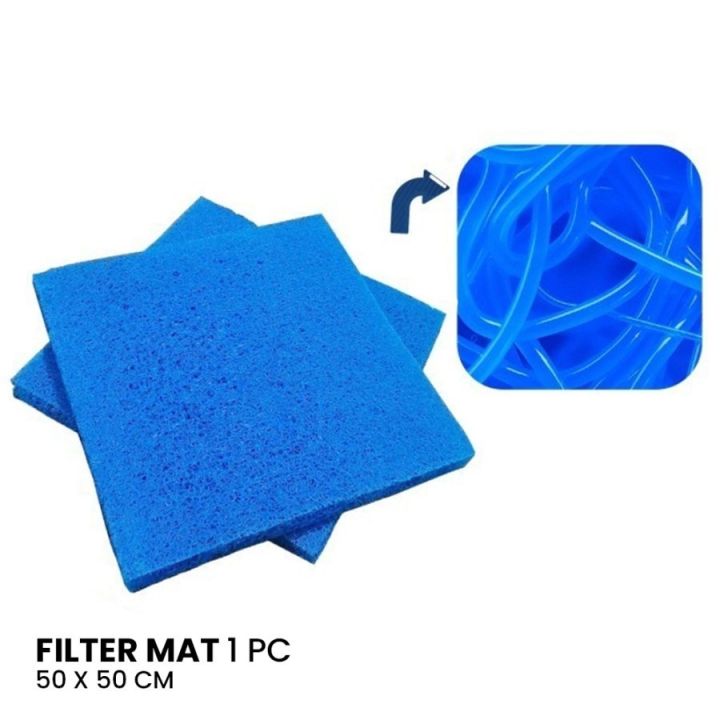Filter Matt Kolam Aquarium Ikan Hi-Density Media Filter/Biru 50x50cm ...