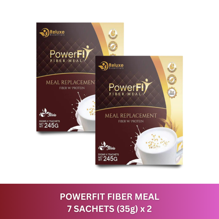 2BOXES SACHET POWER FIT FIBER MEAL - Meal Replacement with Fiber and ...