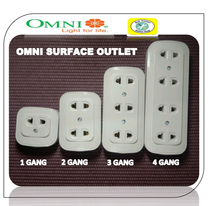 Omni surface Outlet " WSO" ( 1 GANG, 2 GANG, 3 GANG, 4 GANG) | Lazada PH