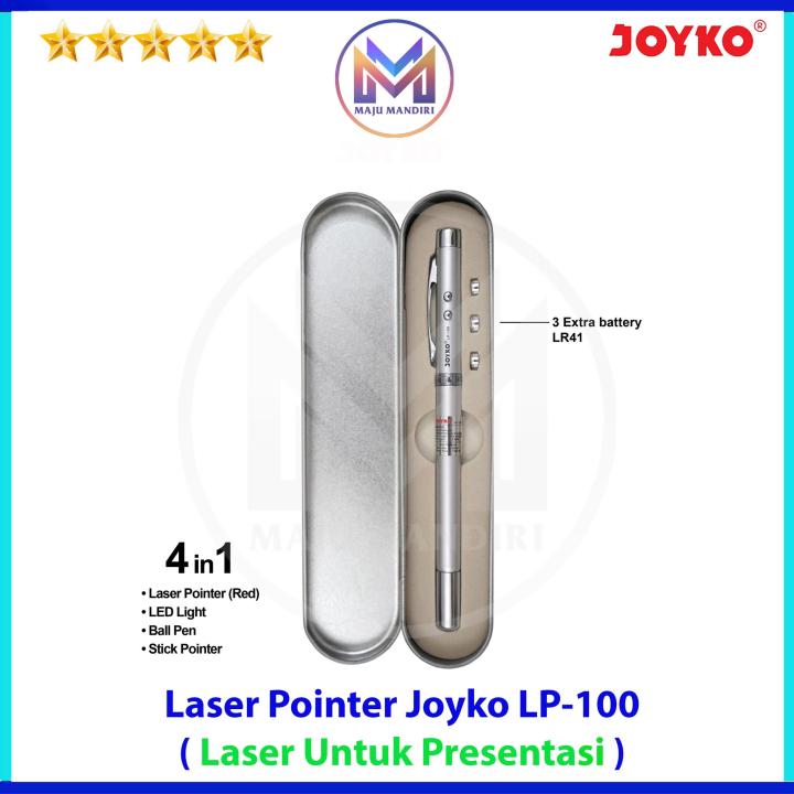 Laser Pointer Joyko LP-100 / Lampu Presentasi Pen + Stik ( 4 In 1 ) | Lazada Indonesia