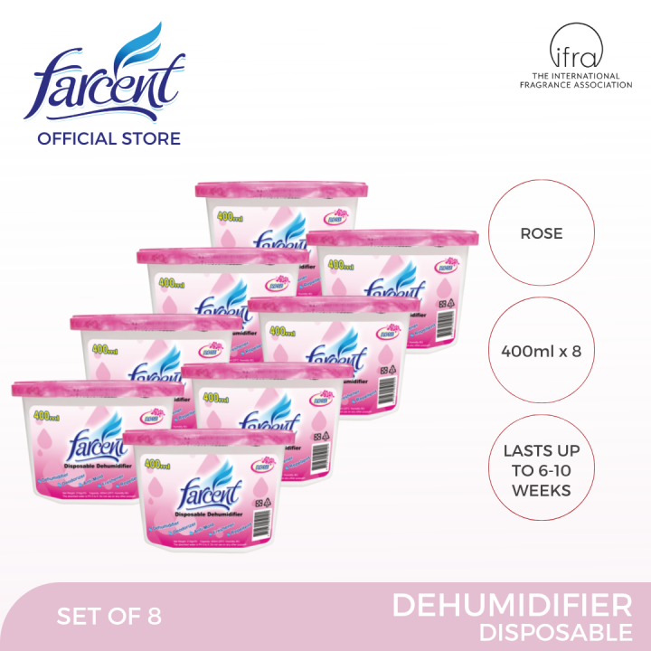 Farcent Disposable Dehumidifier - Rose Set of 8 (400ml each) | Lazada PH