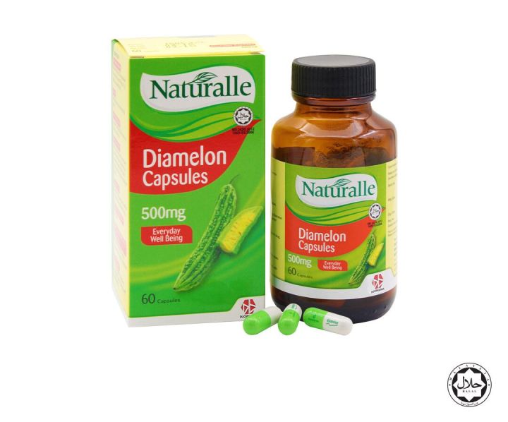 NATURALLE DIAMELON 500MG 60s capsules Bitter Melon Extract Peria Katak ...
