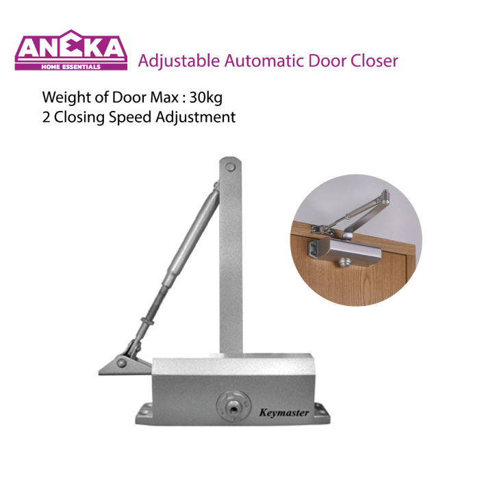 Aluminum Automatic Door Closer Adjustable Auto Close With Speed Control ...