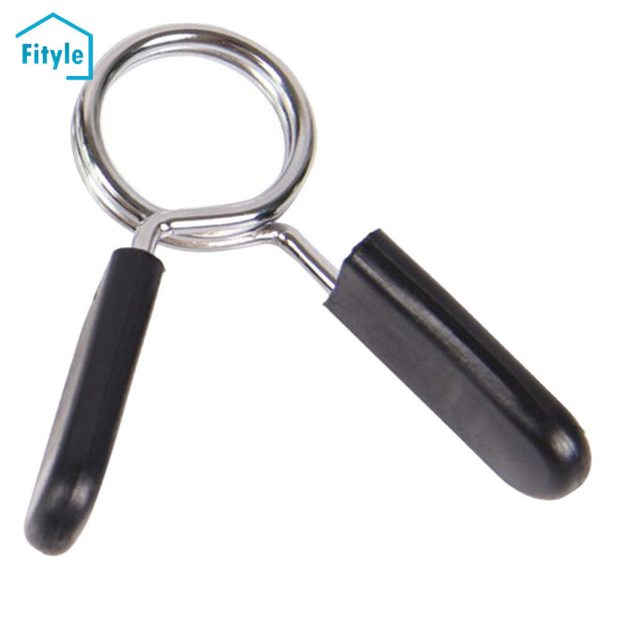 Fityle Barbel Spring Clip Dumbbell Bar Collar Clamp Weightlifting Bar ...