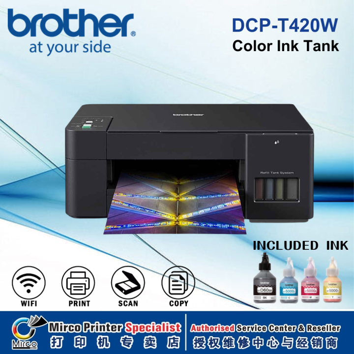Brother DCP-T420W Color Ink Tank Printer | Lazada