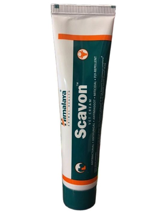 HIMALAYA SCAVON VET CREAM 50G - FOR DOGS AND CATS wound herbal cream ...