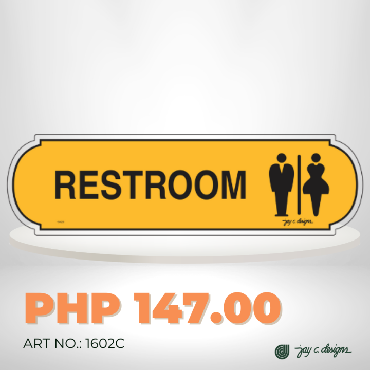 Male/Female Restroom Sign Public Toilet Door Sign Bathroom Indoor ...
