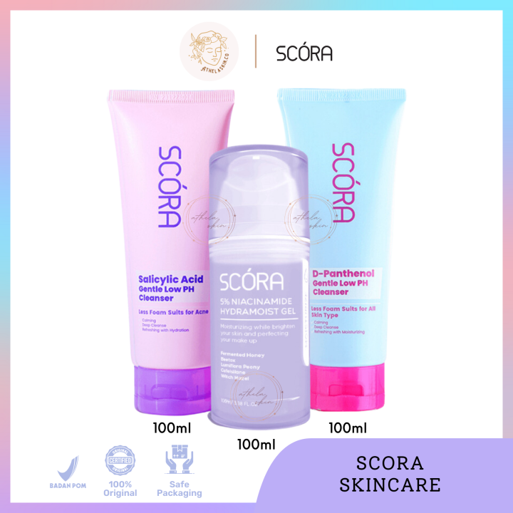 SCORA 5% Niacinamide Hydramoist Gel 100ml / 1% Salicylic Acid Gentle ...