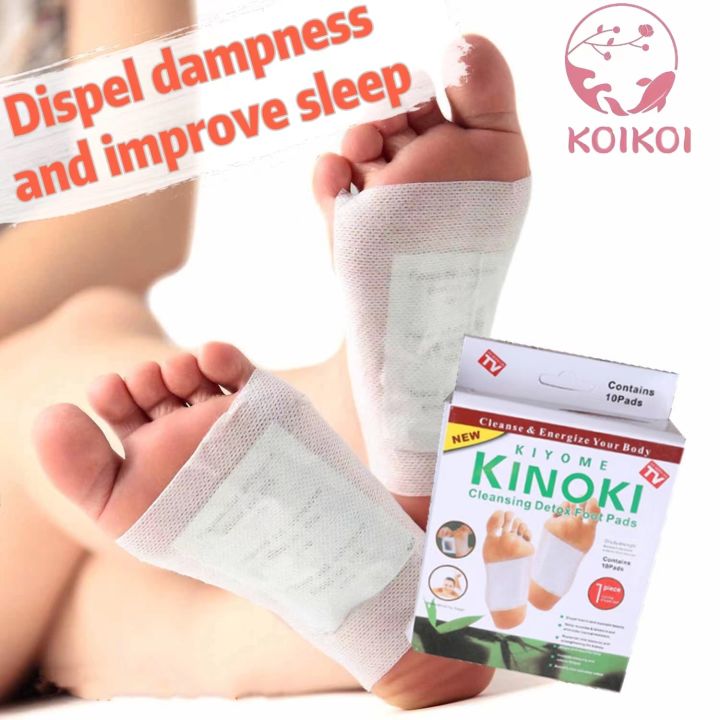 【READY STOCK】Kinoki Detox Foot Patches 100PCS/ 10 boxes | Lazada