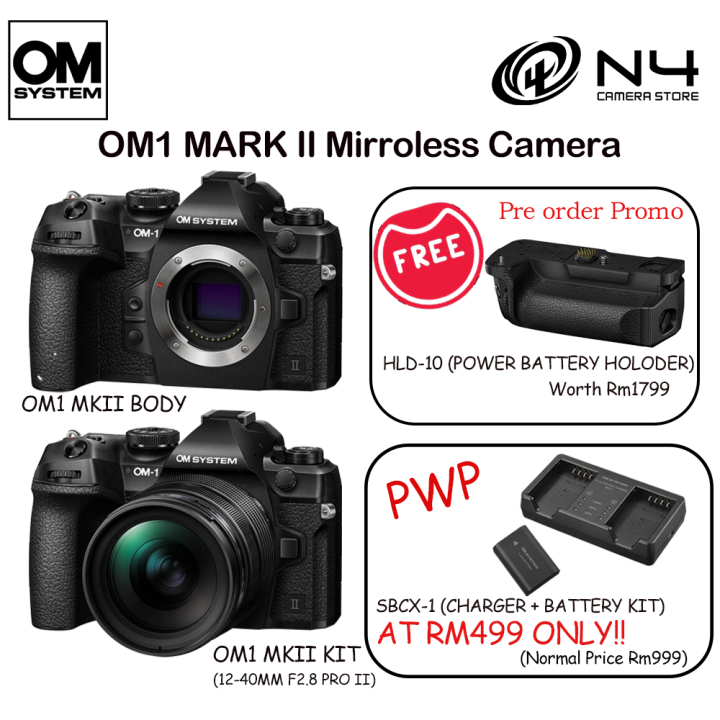 OM SYSTEM OM-1 Mark II Mirrorless Camera BODY / WITH 12-40MM F2.8 PRO ...