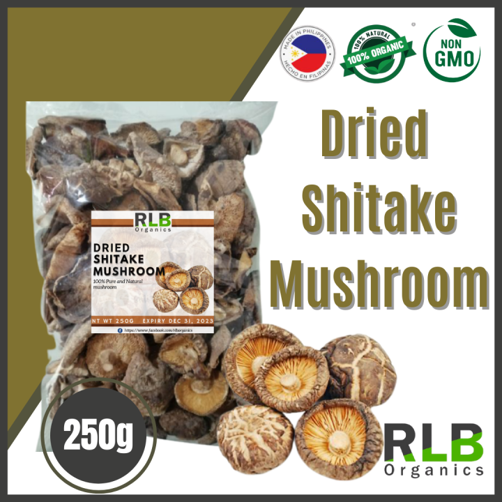 250 grams Shitake Mushroom - Dried Shitake Mushroom Sliced Shitake ...