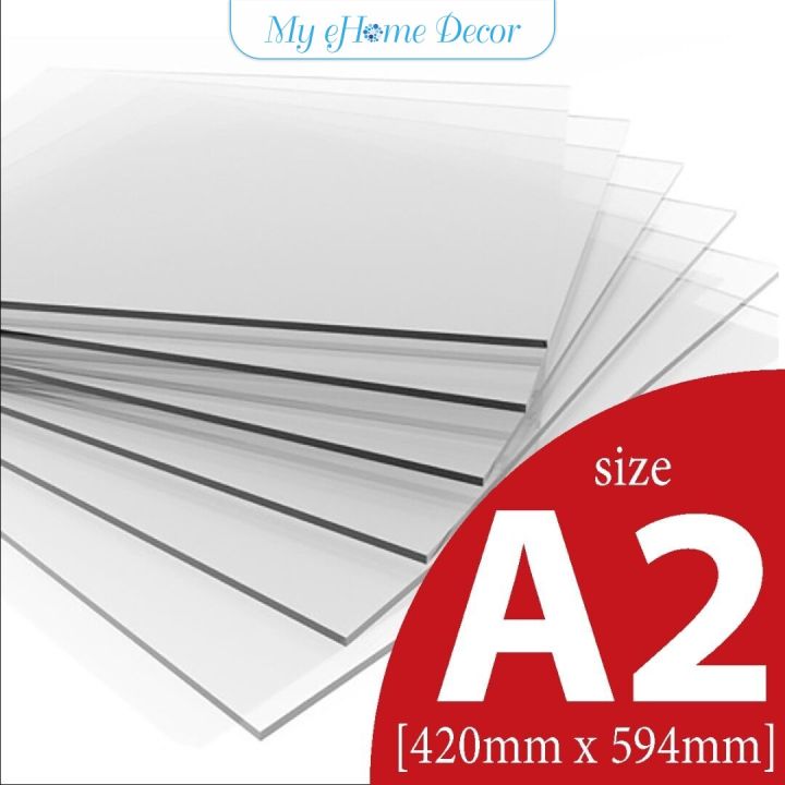 *Size A2* Arcylic Sheet/Papan Perspek/亞克力板-Grade AA | Lazada