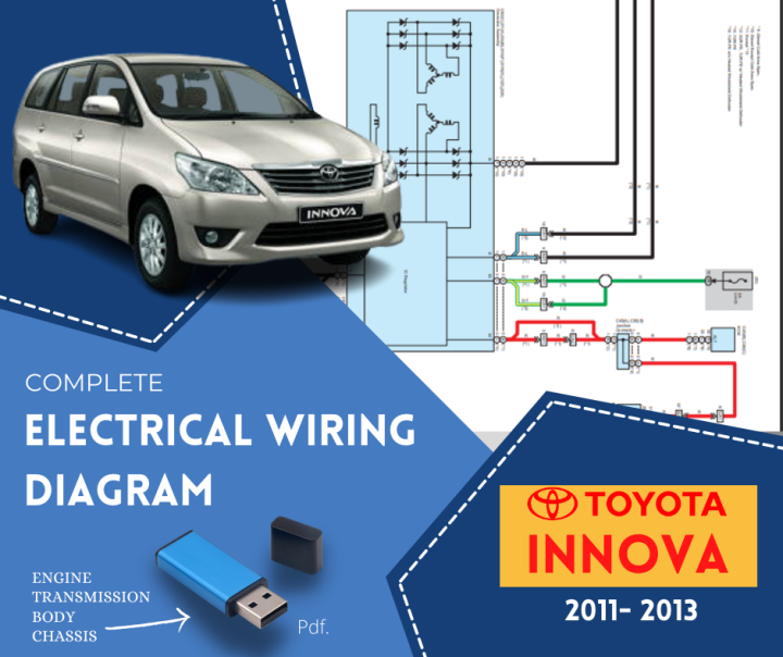 Innova 2011 to 2013 Electrical Wiring Schematic Complete Diagram Toyota ...