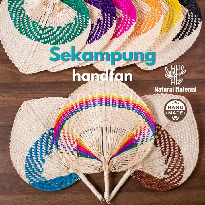 Kipas Tangan Mengkuang / Kipas Perhiasan / Straw Hand Fans / 扇子/ Fan ...