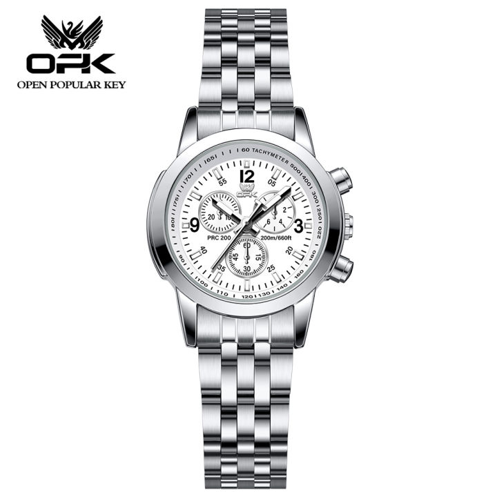 OPK Women's Watch 100% Genuine Waterproof Quartz Watch Stainless Steel ...