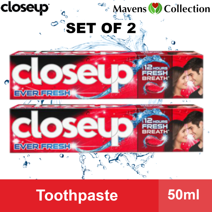 Close Up Gel Toothpaste Red Hot 50ML (Set of 2) by Mavens Collection ...