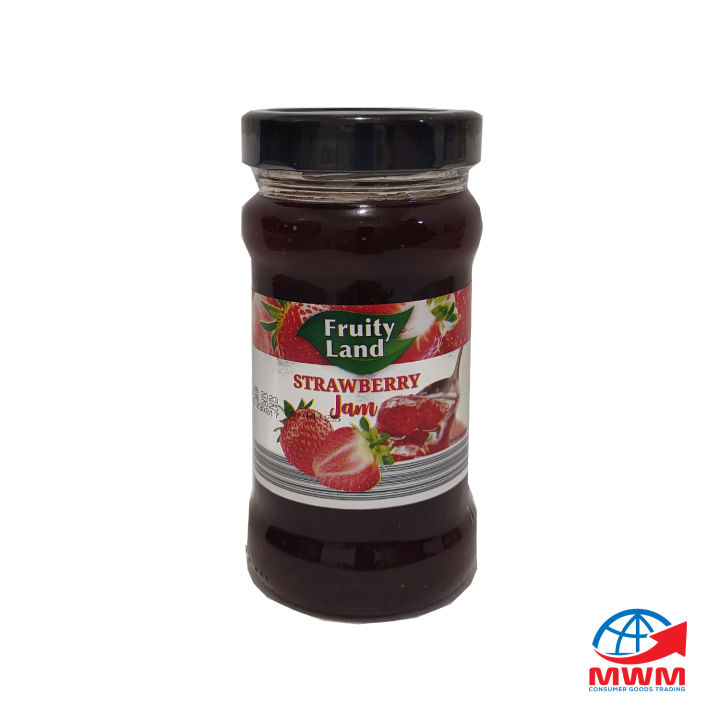 STRAWBERRY JAM IMPORTED FRUITY LAND STRAWBERRY JAM 35% FRUITS FROM ...