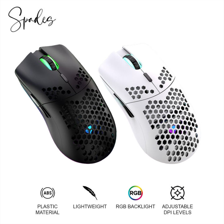 Gigaware XYH90 Wired RGB Gaming Mouse Honeycomb Shell Ultralight ...