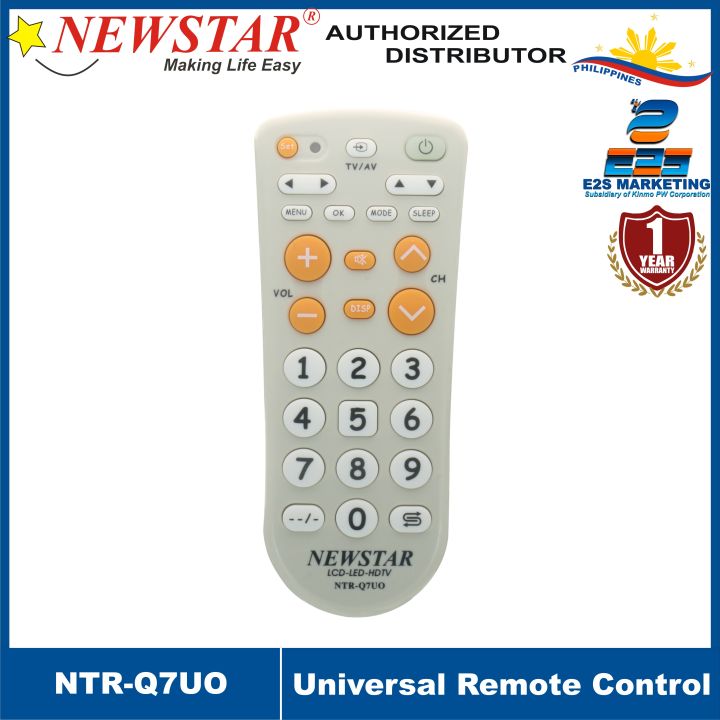 Newstar Universal Multi-function Remote Controller NTR-Q7UO (Orange ...