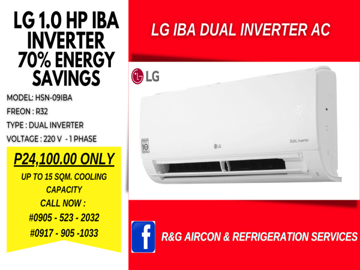 🎉 BRAND NEW L.G 1.0 HP HSN-IBA MODEL DUAL INVERTER WALL - TYPE AIRCON ...