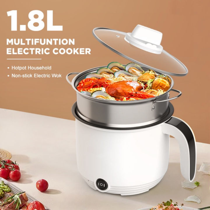 100% Original Yoky Mini 1.8L Dormitory Rice Cooker with Non-Stick Inner ...