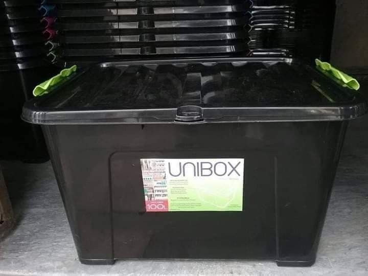 100 liters unibox storagebox with wheels | Lazada PH