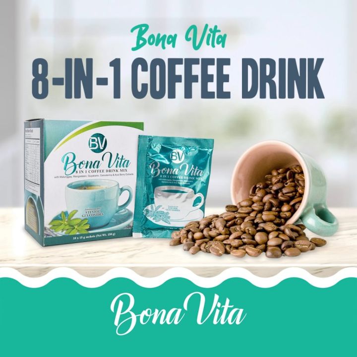 Bona Vita 8 in 1 Coffee Drink Mix (10 Sachets) (1 BOX) | Lazada PH