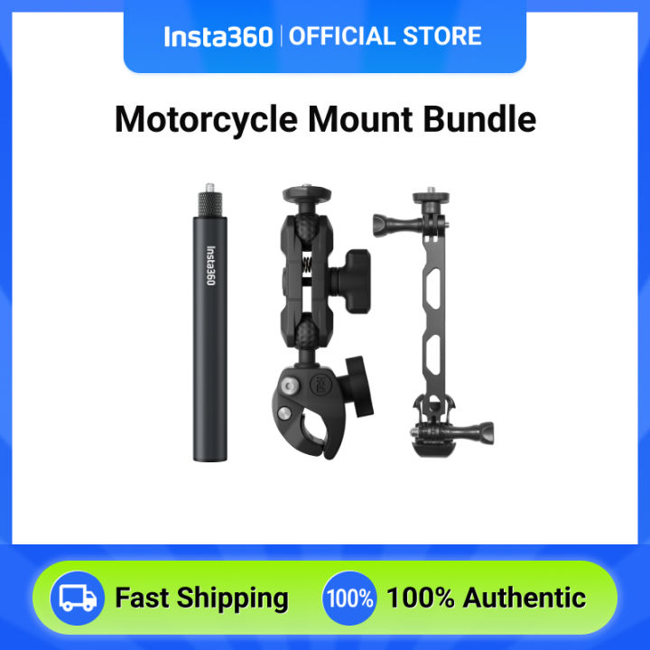 Insta360 Motorcycle Mount Bundle - Action Camera Mount for GO 3, X3 ...