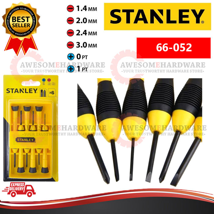 STANLEY STHT66052-8 PRECISION MINI SCREWDRIVER SET BI-MAT MATERIAL FOR ...