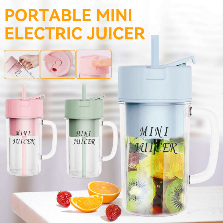 RomanticHouse Portable Juicer Cup Smoothie Juice Cup Electric Wireless ...