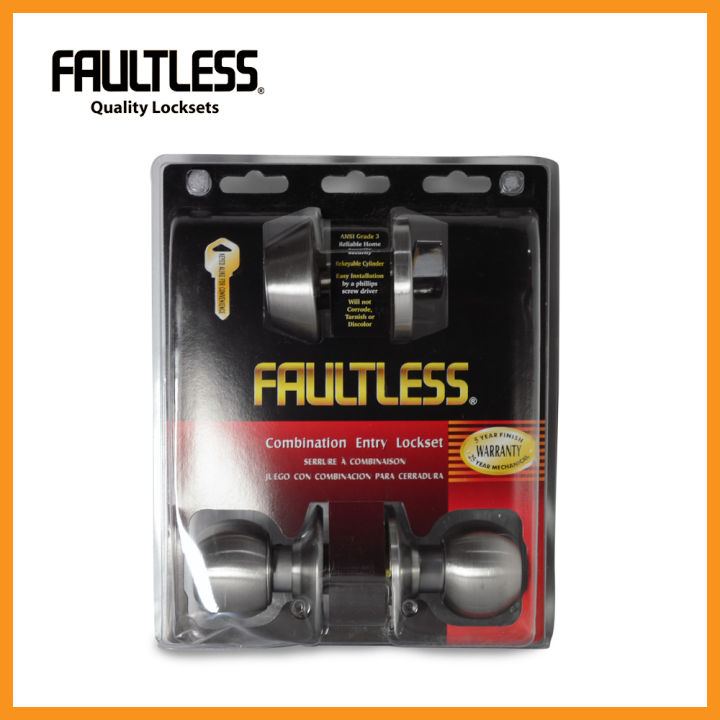 Faultless Doorknob and Deadbolt Set (Entrance) | Lazada PH