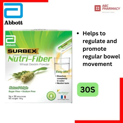 ABBOTT Surbex Nutri-Fiber 30s (EXP06/26) (For Constipation) | Lazada