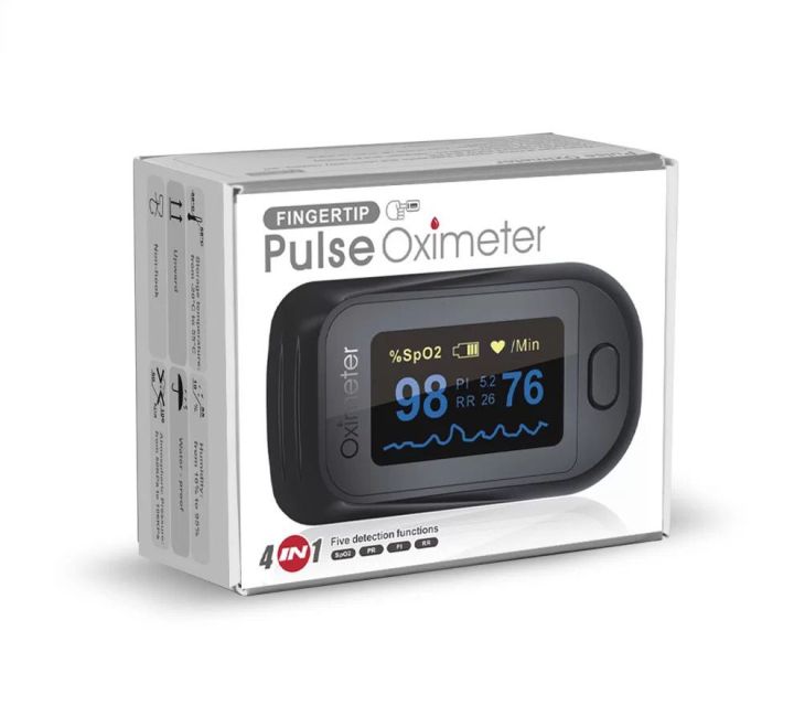 READY STOCK Pulse Oximeter 4 IN 1 Five detection functions SpO2 PR PI ...