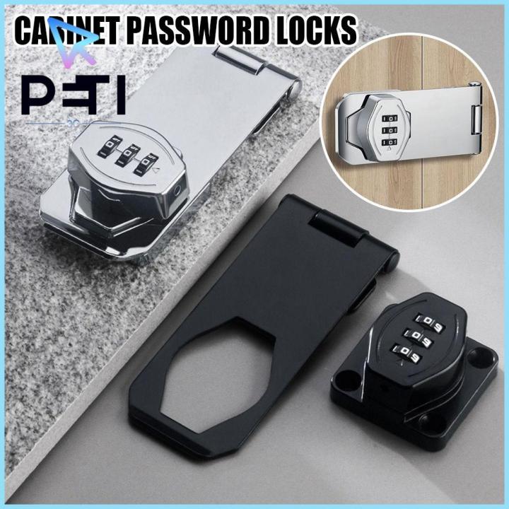 PETI3C Hardware 3 Digit Coded Home Security Combination Coded Lock ...