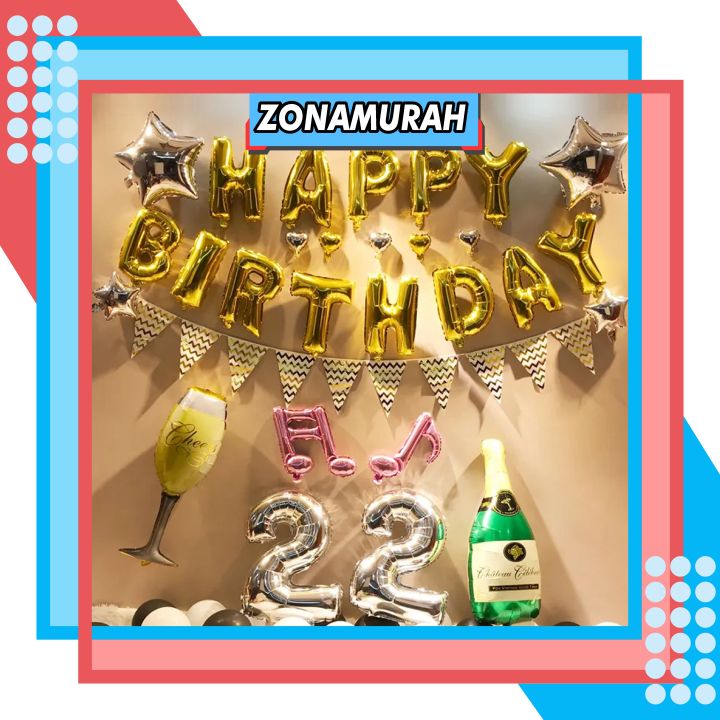 ZM Balon Huruf Angka 40cm Satuan / Balon Alphabet A-Z Balon Silver R941 ...