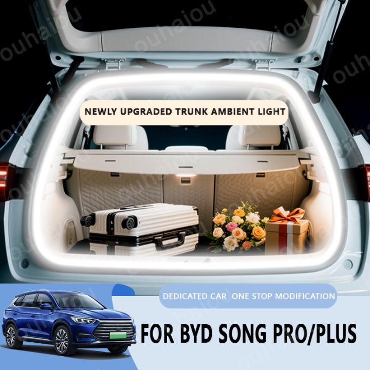 Rear Trunk LED Light Bar Strips Trunk Interior Decorative Lamp Strip ...