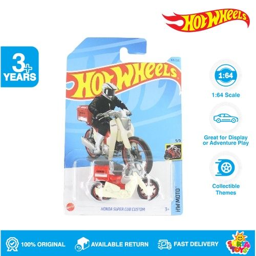 Hot Wheels Honda Super Cub Custom Red White - Lot J 2023 | Lazada Indonesia