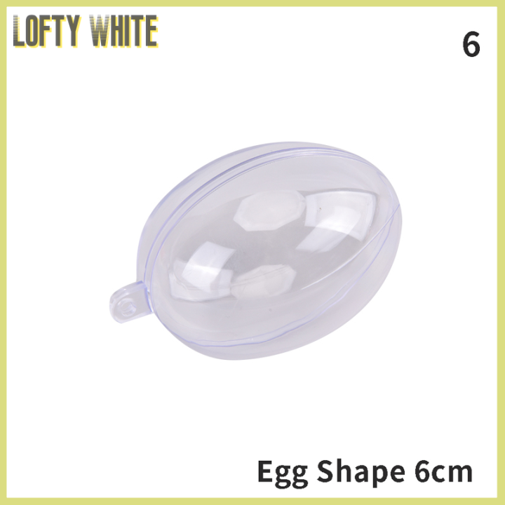 Lofty White ลูกบอลพลาสติกใสสำหรับงานหัตถกรรมลูกบอลพลาสติกใสสำหรับตกแต่งคริสต์มาส | Lazada.co.th