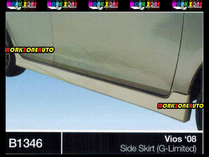 B1346 Toyota Vios 08 Fiber Side Skirt (G Limited) Body kit Bodykit | Lazada