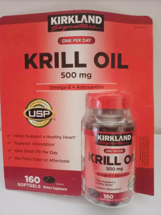 Kirkland Signature Krill Oil 500 mg., 160 Softgels EXP.N0V.2025 | Lazada PH