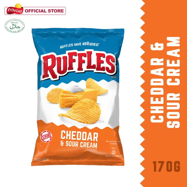 Ruffles Cheddar & Sour Cream Potato Chips 170g | Lazada PH