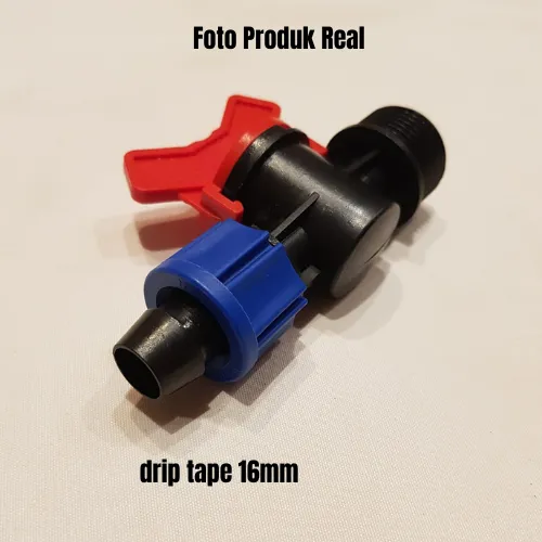 Drip Tape valve male 3/4 inch ke lock 16mm | Lazada Indonesia