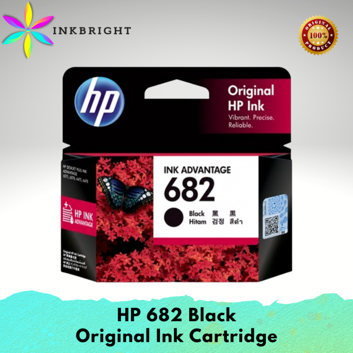 HP 682 Black Original Ink Advantage Cartridge (682B HP682B) | Lazada PH